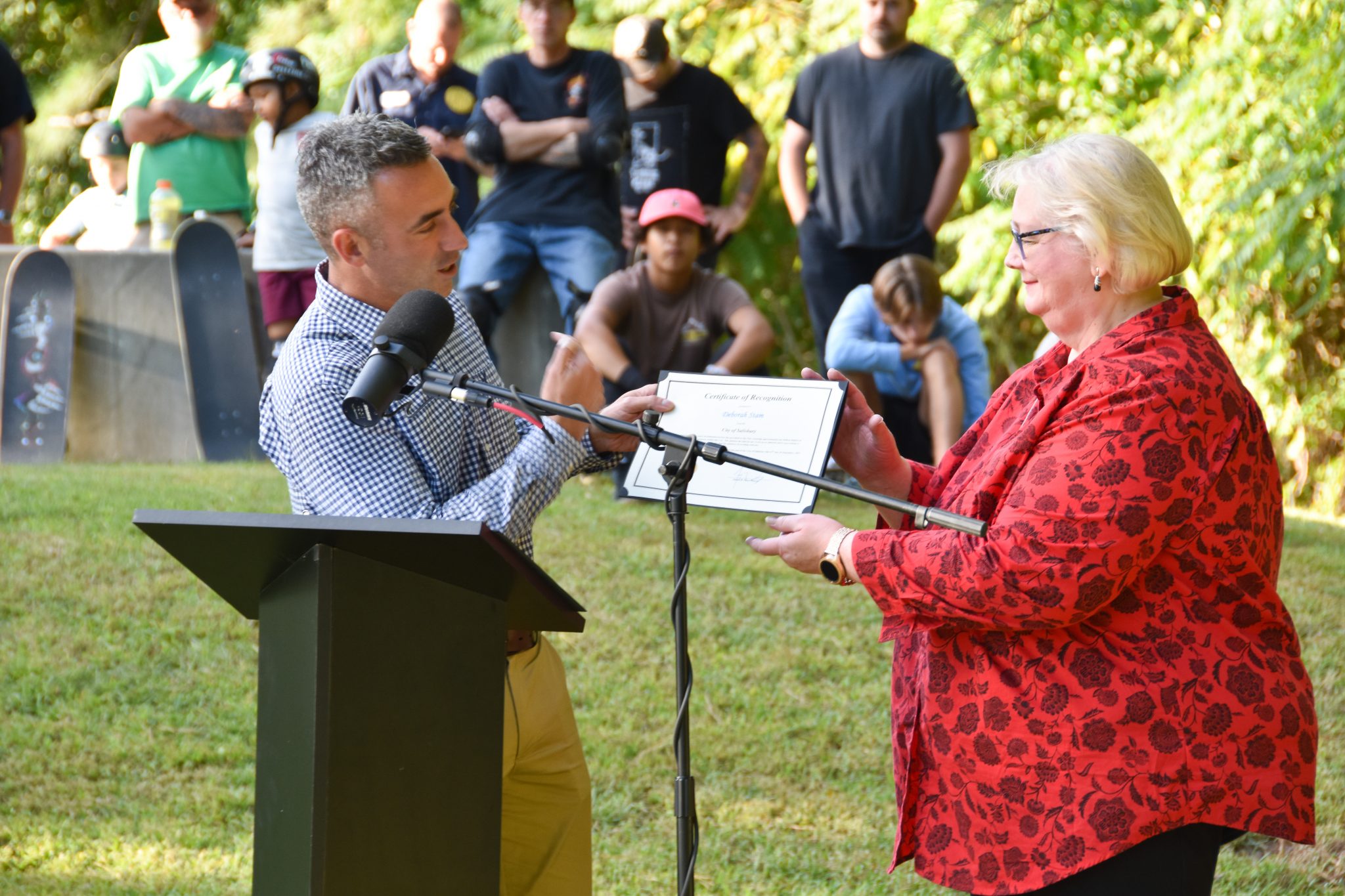 City of Salisbury Honors Debbie Stam at Salisbury Skatepark, Breaks ...
