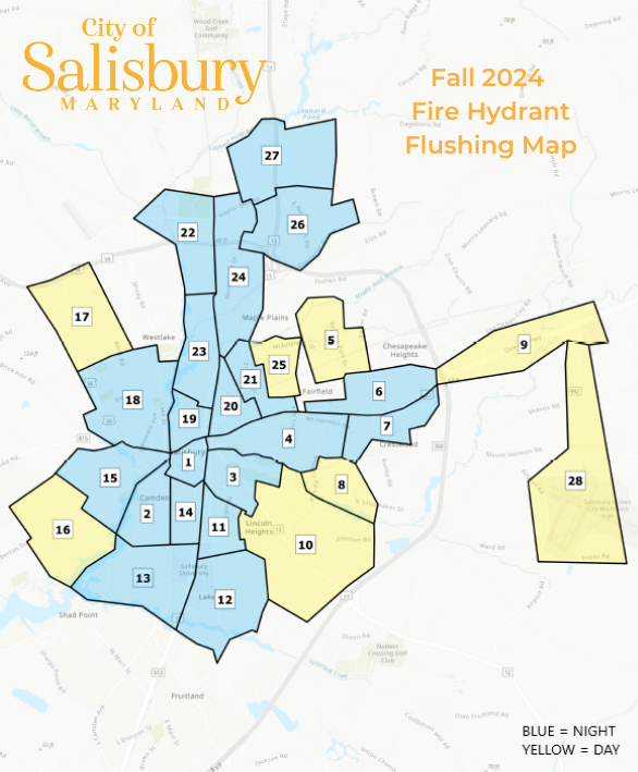 Fall Fire Hydrant Flushing to Take Place Sept. 8-12 and Sept. 16-20
